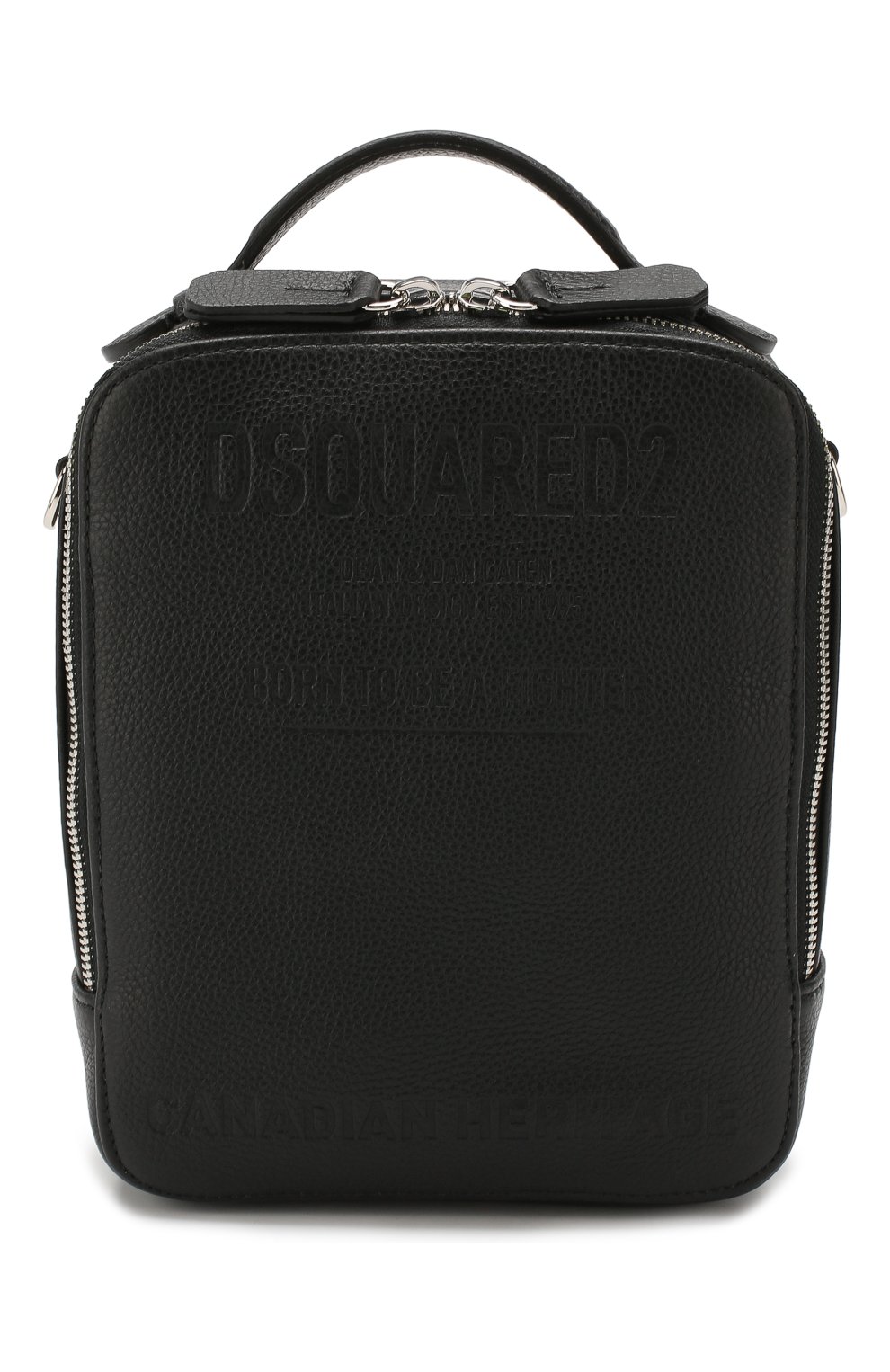 Мужская черная кожаная сумка DSQUARED2 — купить за 38000 руб. в ...