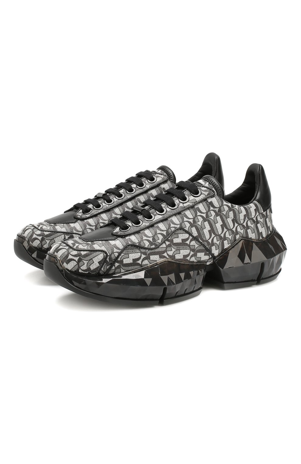 Женские серебряные кроссовки diamond JIMMY CHOO купить в интернет ...
