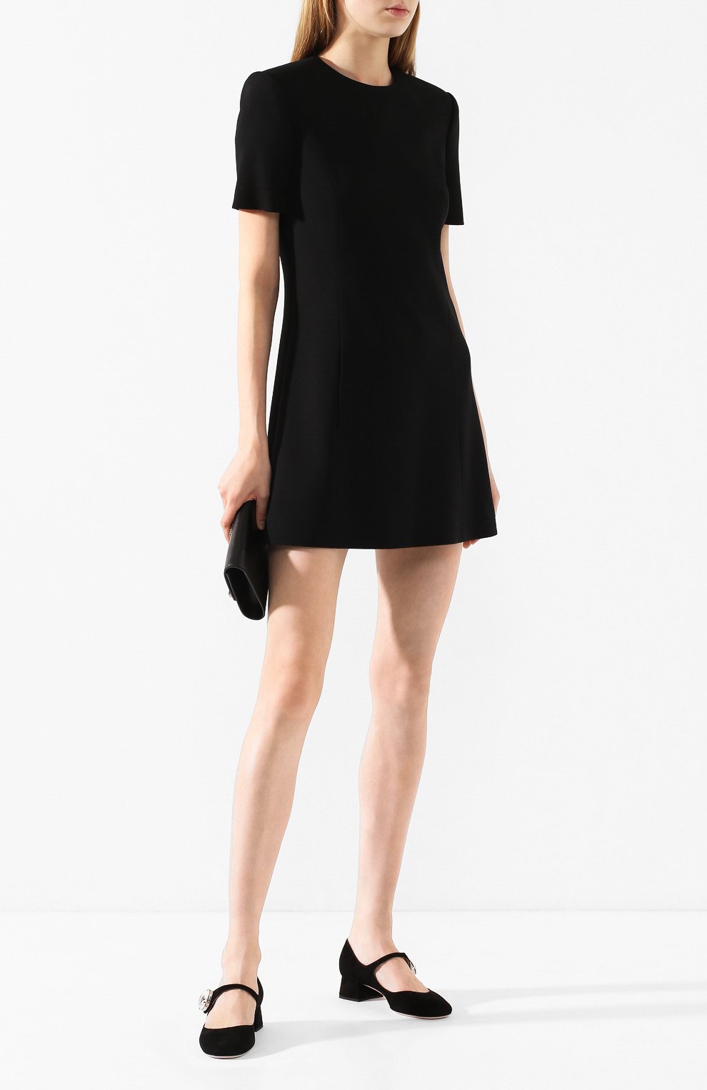 Женские черные замшевые туфли Miu Miu купить в интернет магазине ЦУМ арт 5i654c Qrg