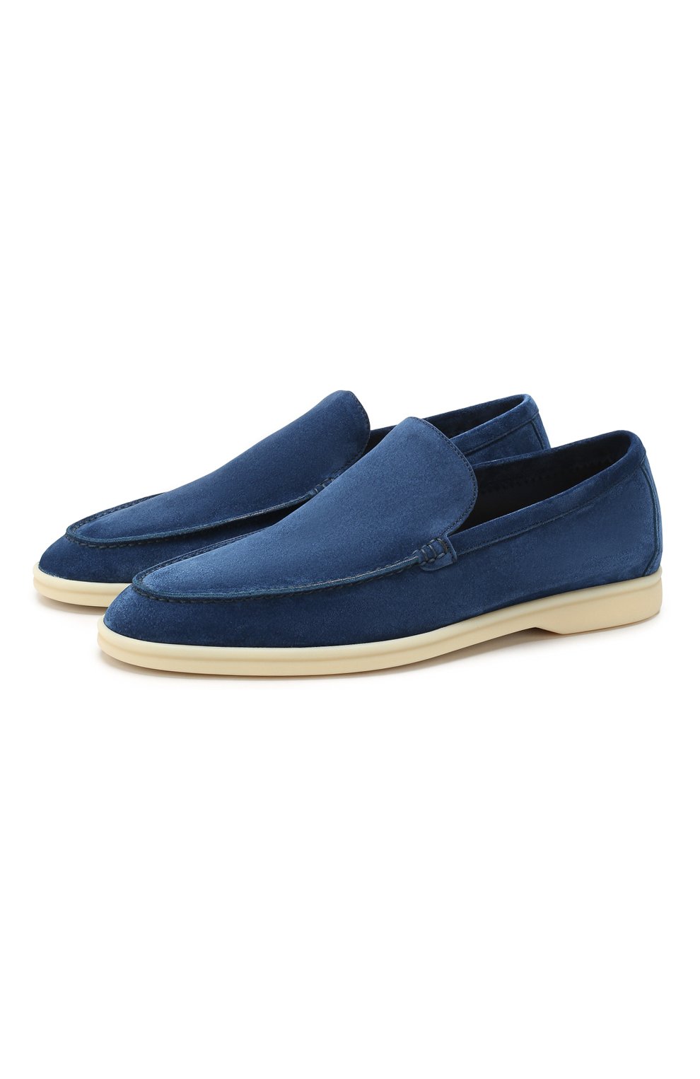 Мужские синие замшевые лоферы summer walk LORO PIANA — купить за 57900 ...