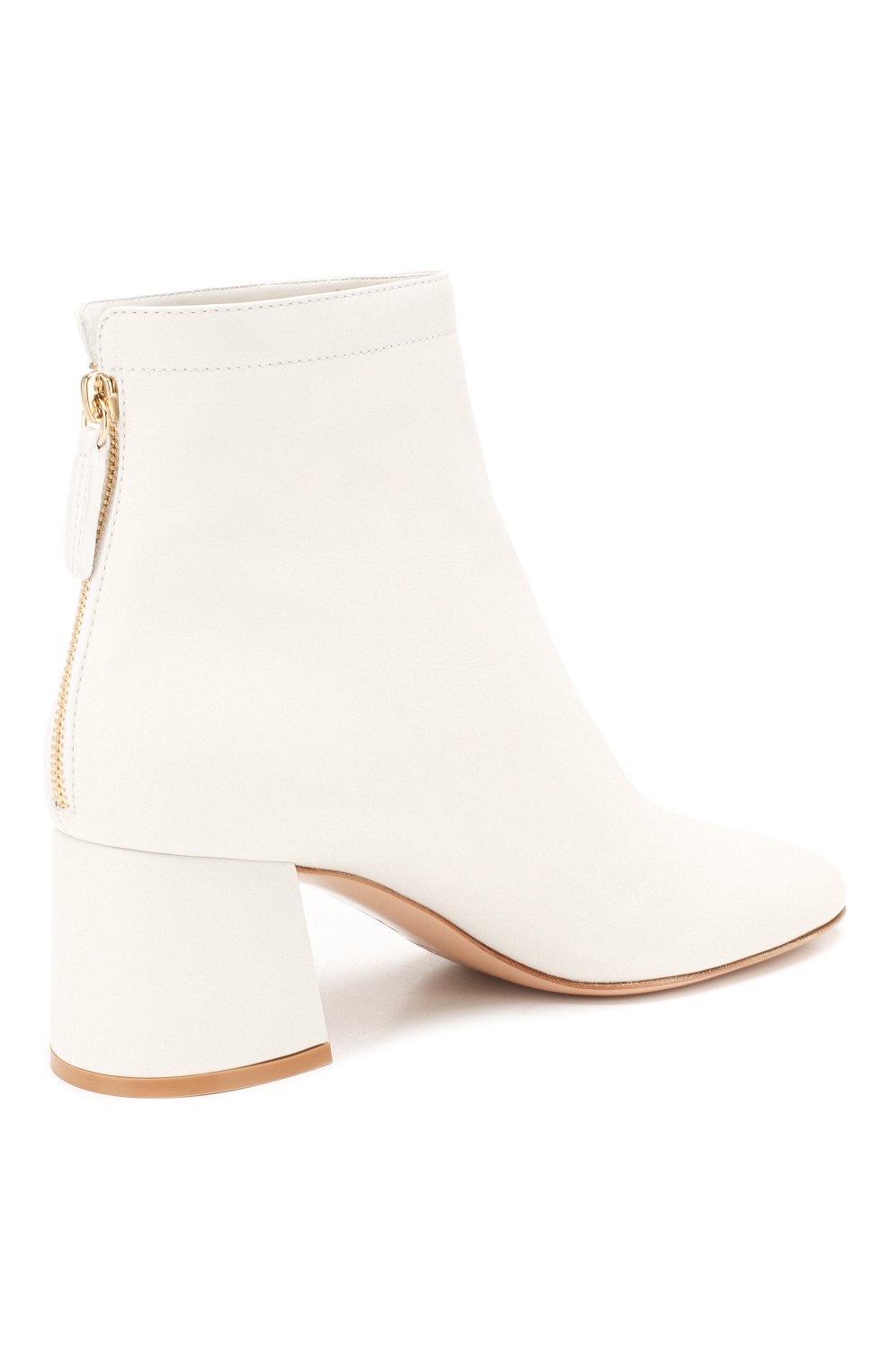 Женские белые кожаные ботильоны hyder 60 GIANVITO ROSSI — купить в ...