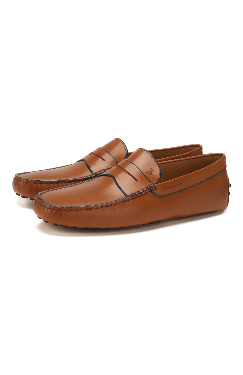 Мужские коричневые кожаные мокасины TOD’S купить в интернет-магазине ...