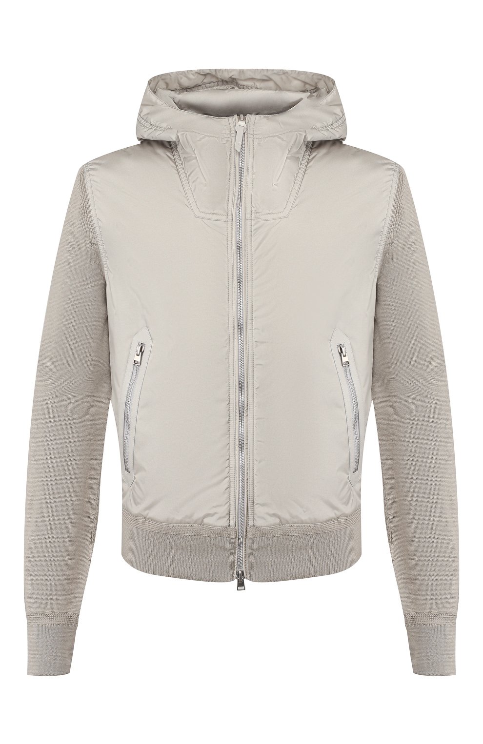 Мужской светло-серый комбинированный кардиган TOM FORD купить в ...