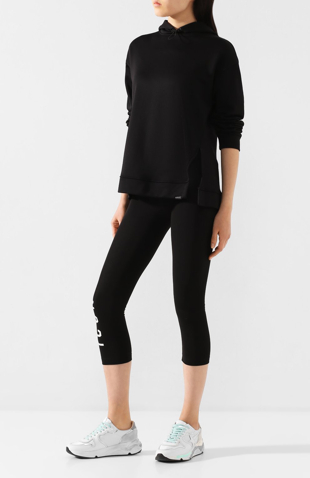 Женский черный хлопковое худи KORAL купить в интернет-магазине ЦУМ, арт ...