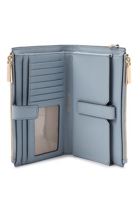 Женские голубые кожаный кошелек jet set MICHAEL MICHAEL KORS — купить в ...