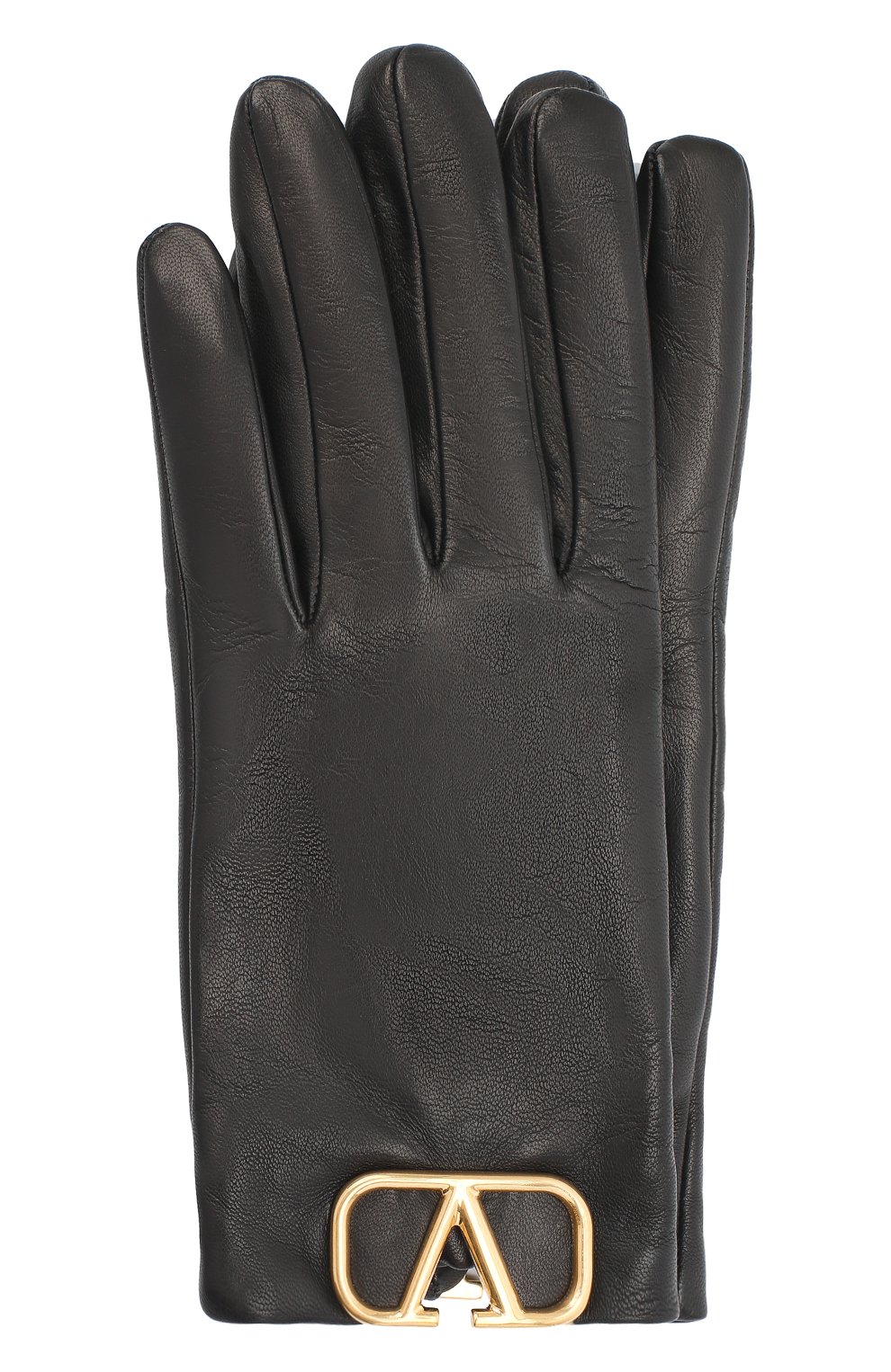 Женские черные кожаные перчатки VALENTINO купить в интернет-магазине ...
