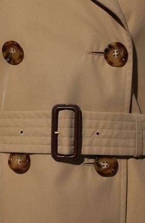 Женский бежевый хлопковый тренч kensington BURBERRY — купить в интернет ...