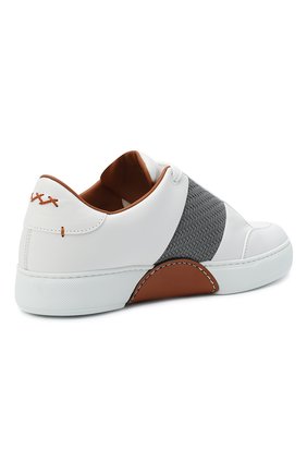 Мужские белые кожаные кеды ZEGNA COUTURE — купить за 67850 руб. в ...