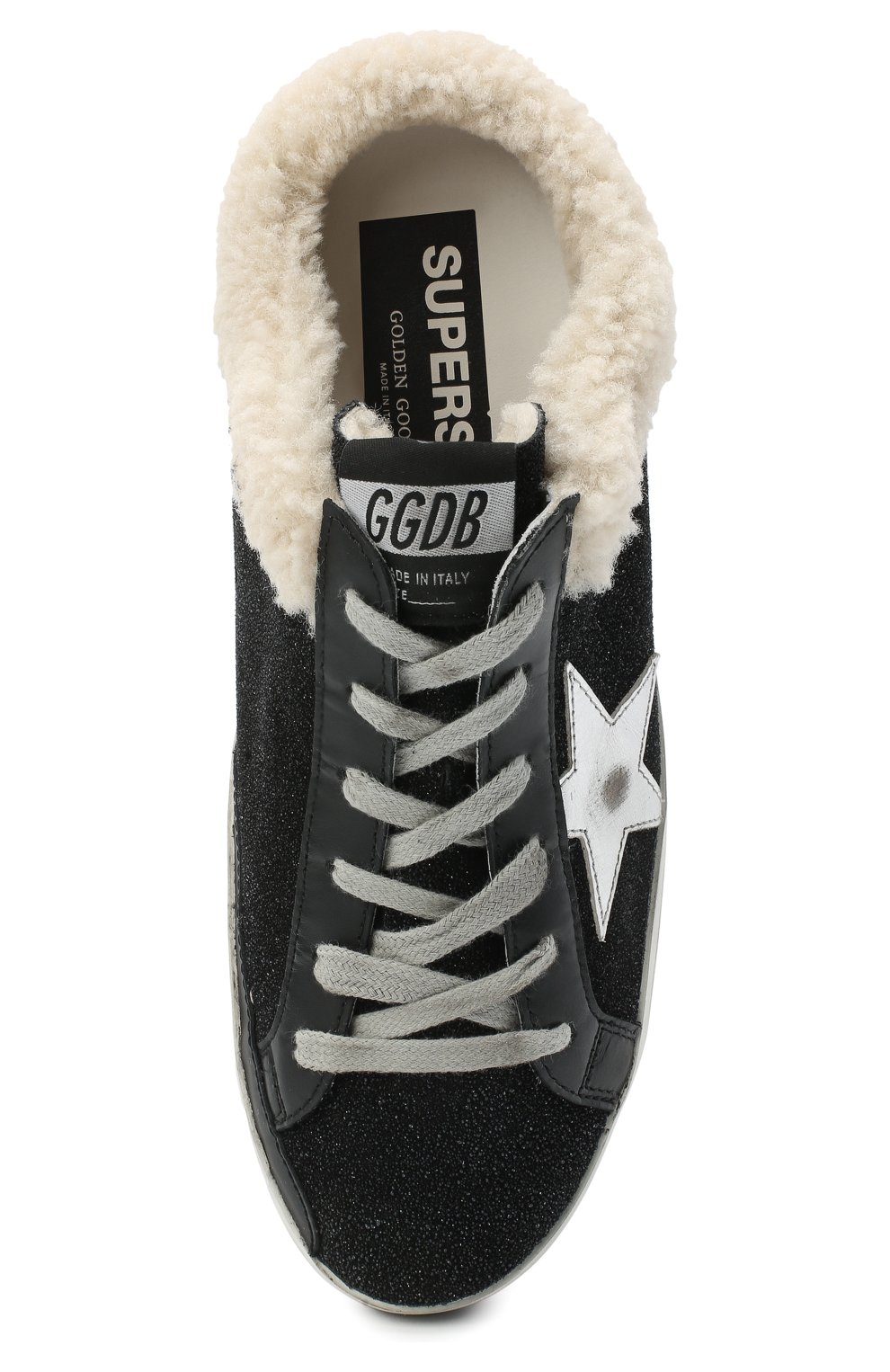 Женские черно-белые кожаные кеды subot GOLDEN GOOSE DELUXE BRAND ...