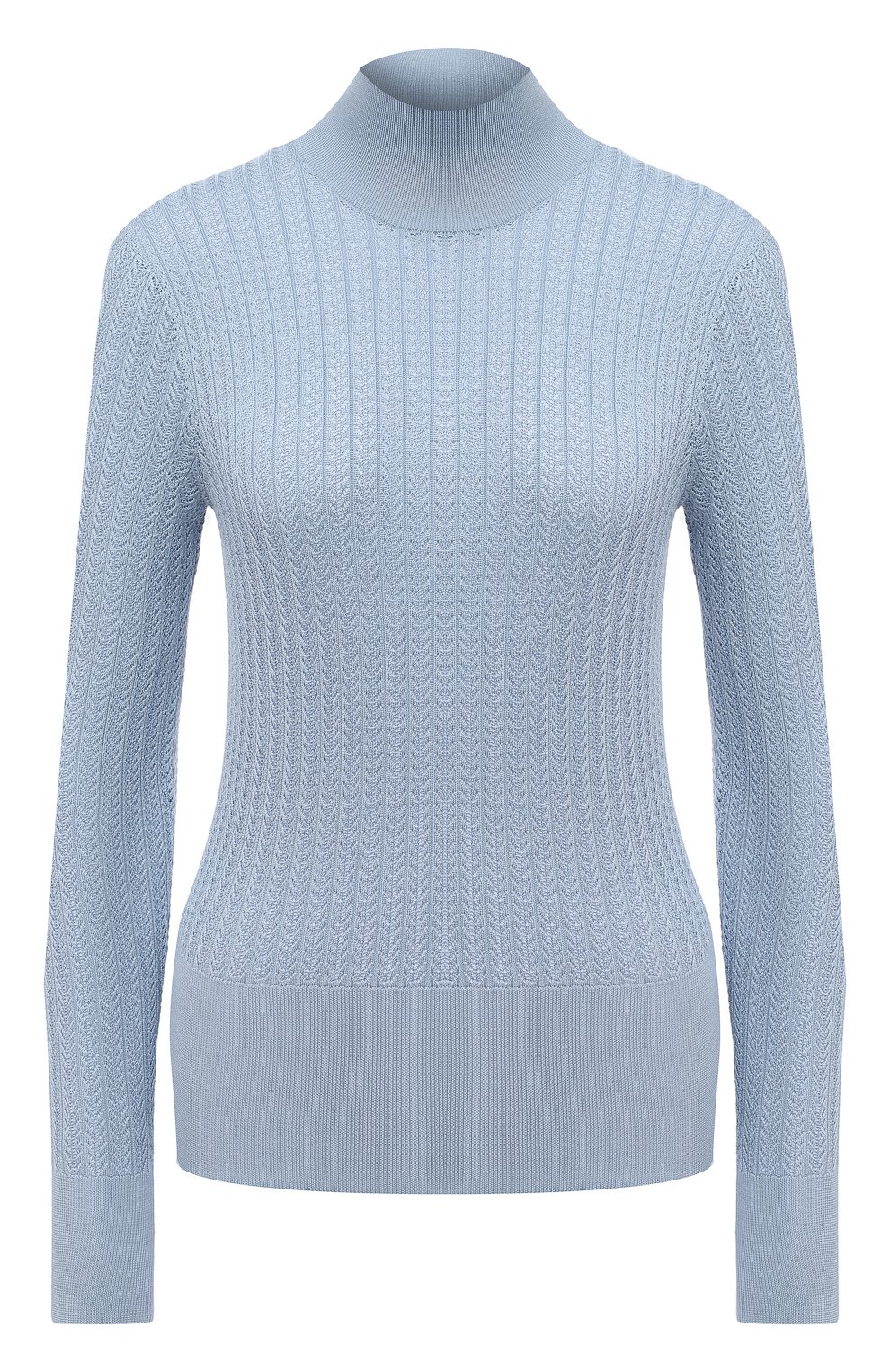 Женская голубая шелковая водолазка DOLCE & GABBANA купить в интернет ...