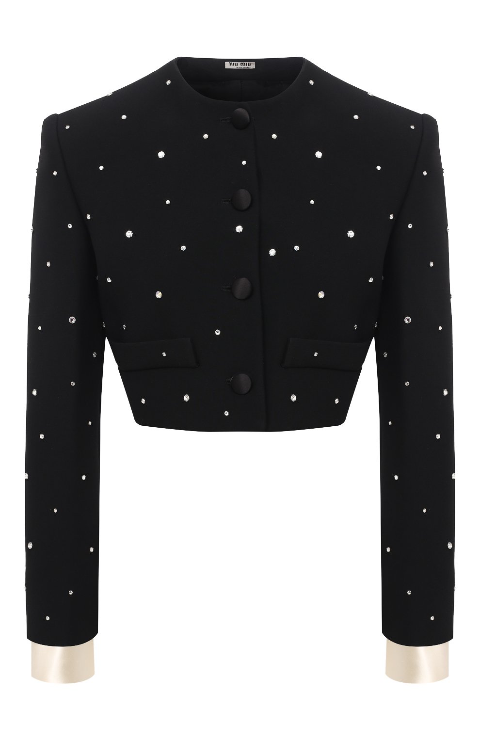 Женский черный жакет Miu Miu купить в интернет магазине ЦУМ арт