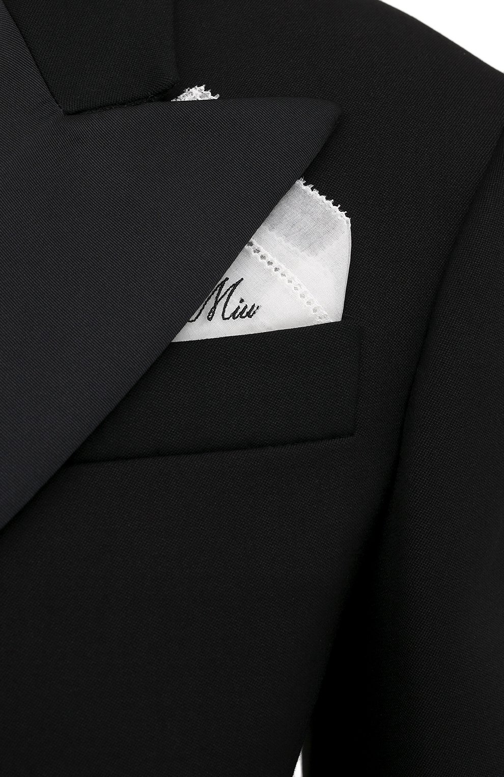 Женский черный шерстяной жакет Miu Miu — купить в интернет магазине ЦУМ арт Mh1639 1r1 F0002