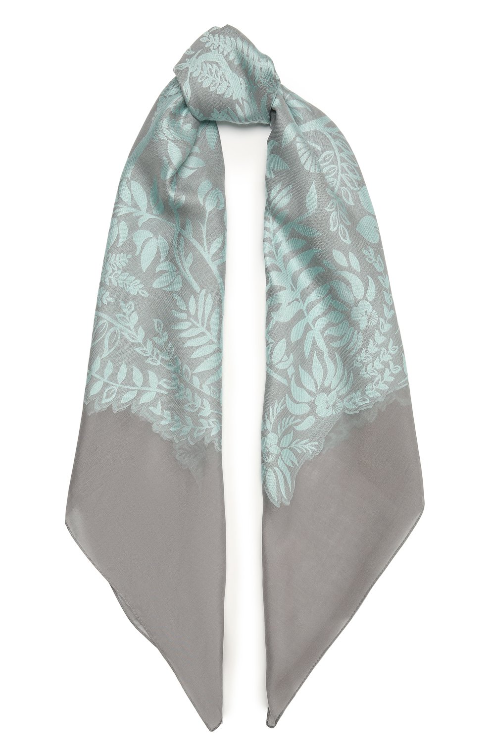 Женский серый платок из вискозы и шелка GIORGIO ARMANI купить в ...