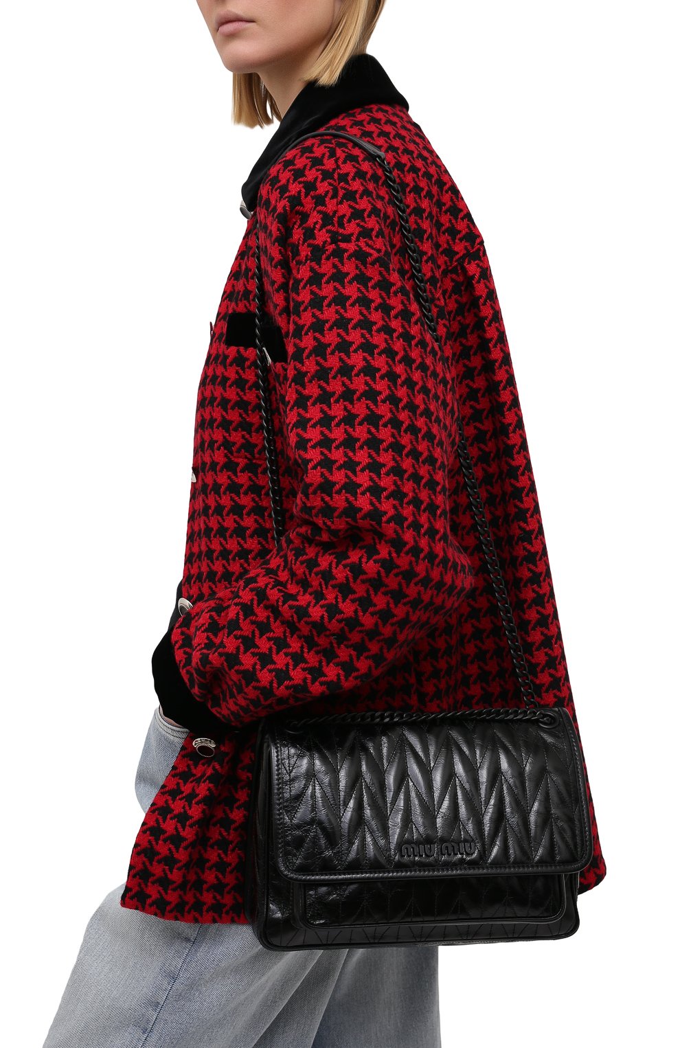 Женская черная сумка Miu Miu купить в интернет магазине ЦУМ арт 5bd160 2d6c F0002 Ooo