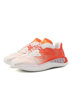Женские оранжевые текстильные кроссовки wade runner VALENTINO — купить ...