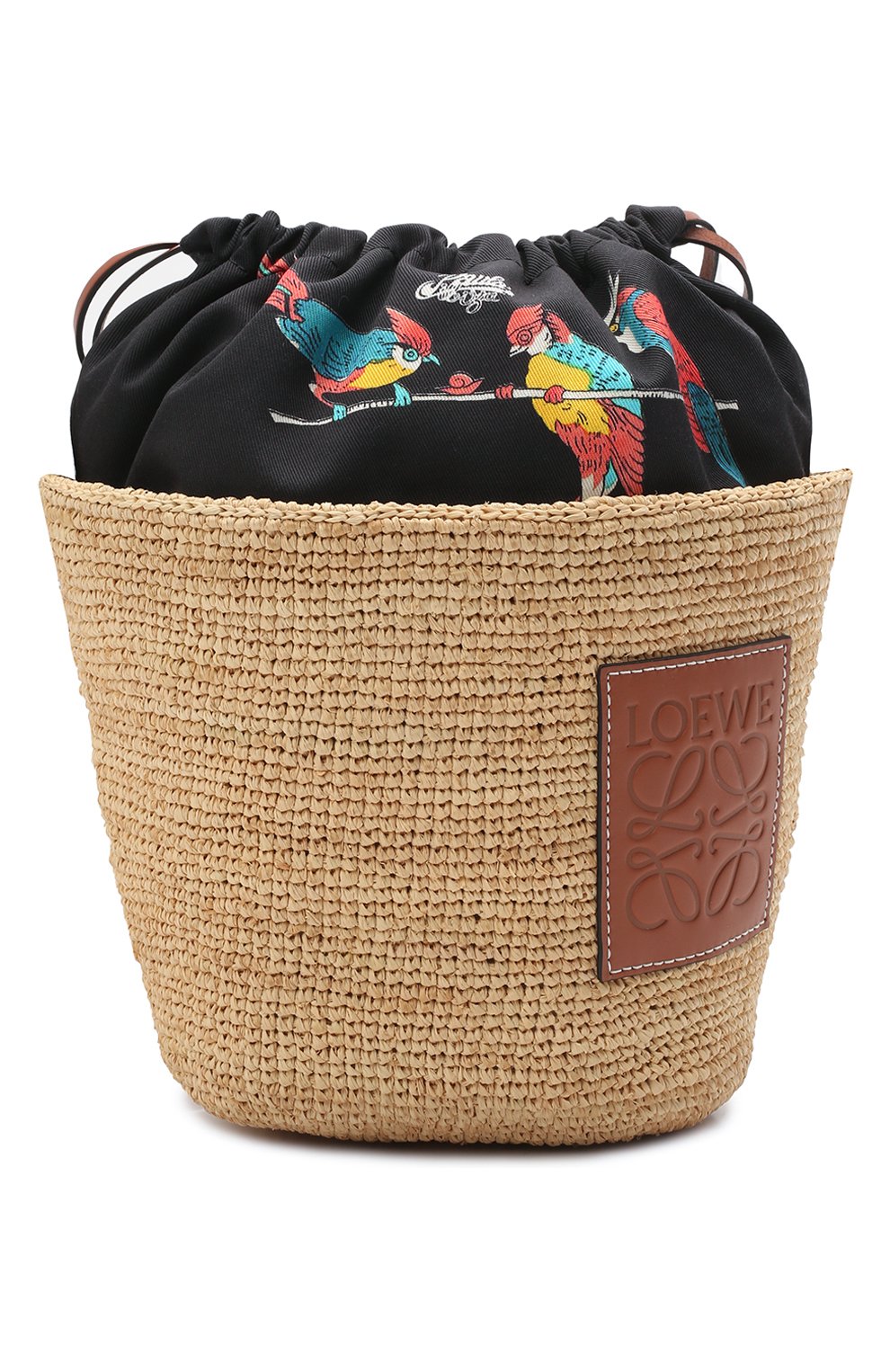Женская бежевая сумка basket loewe x paula's ibiza LOEWE — купить в ...