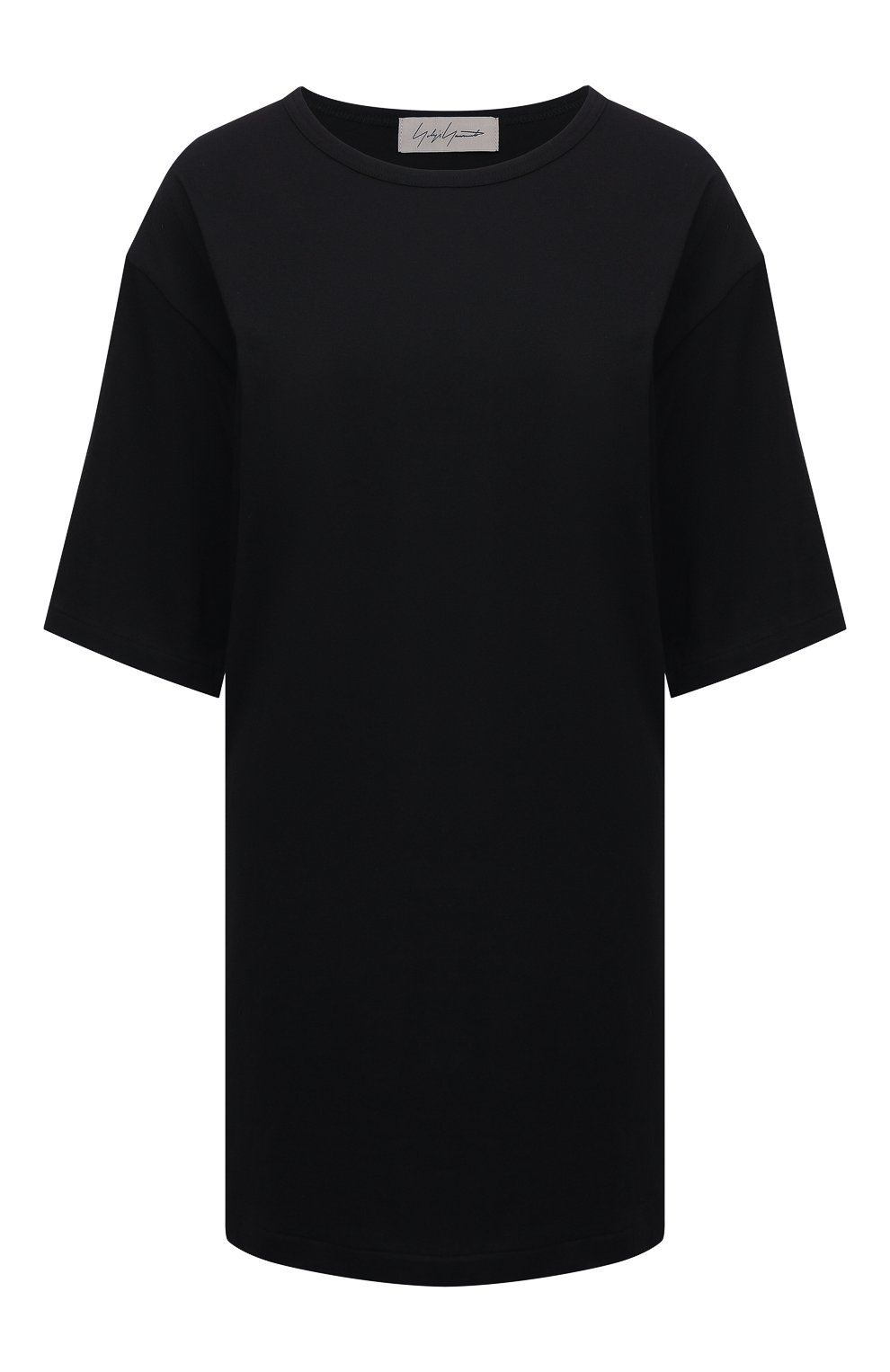 Женская черная хлопковая футболка YOHJI YAMAMOTO купить в интернет ...
