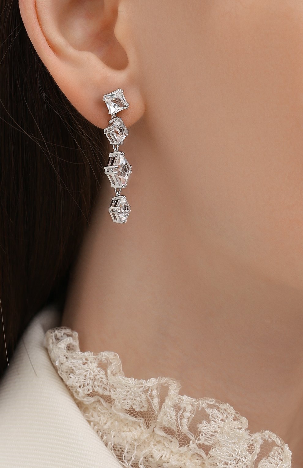 Женские серебряные серьги millenia SWAROVSKI купить в интернет-магазине ...