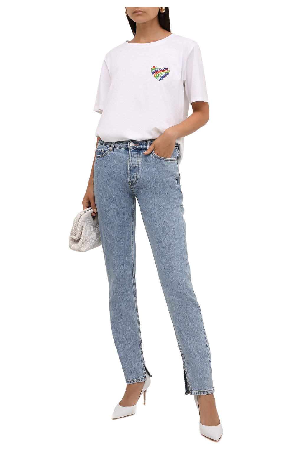 Женская белая хлопковая футболка MICHAEL MICHAEL KORS купить в интернет ...