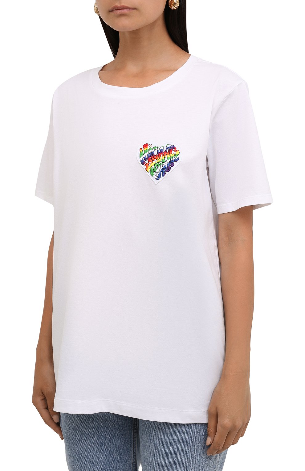 Женская белая хлопковая футболка MICHAEL MICHAEL KORS купить в интернет ...