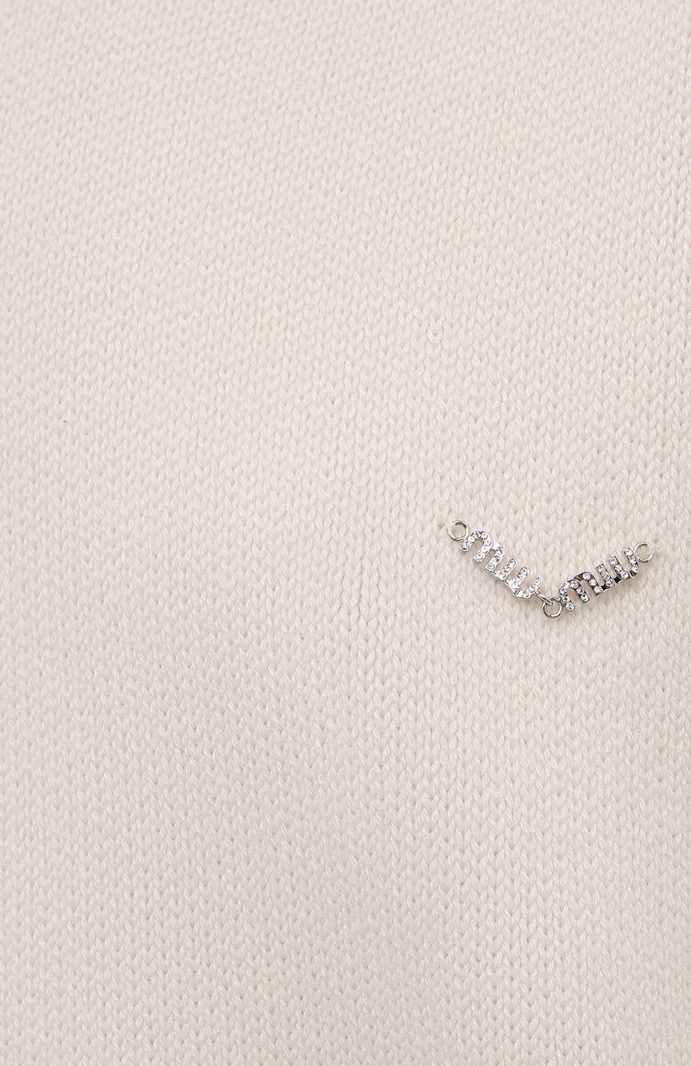 Женский кремовый кашемировый свитер Miu Miu купить в интернет магазине ЦУМ арт Mml461 1rz1 F0l86