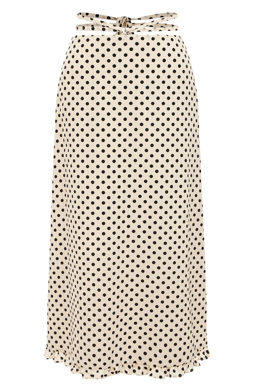 Женская кремовая шелковая юбка Miu Miu купить в интернет магазине ЦУМ