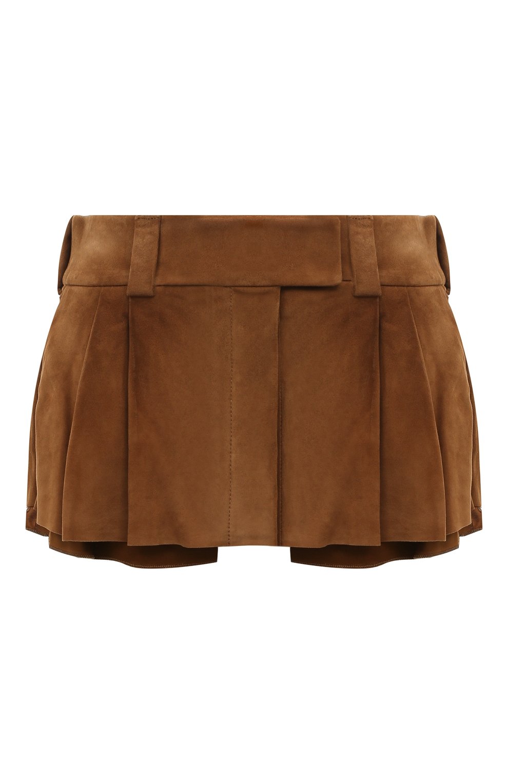 Женская коричневая замшевая юбка Miu Miu купить в интернет магазине ЦУМ арт Mpd701 104r F0401