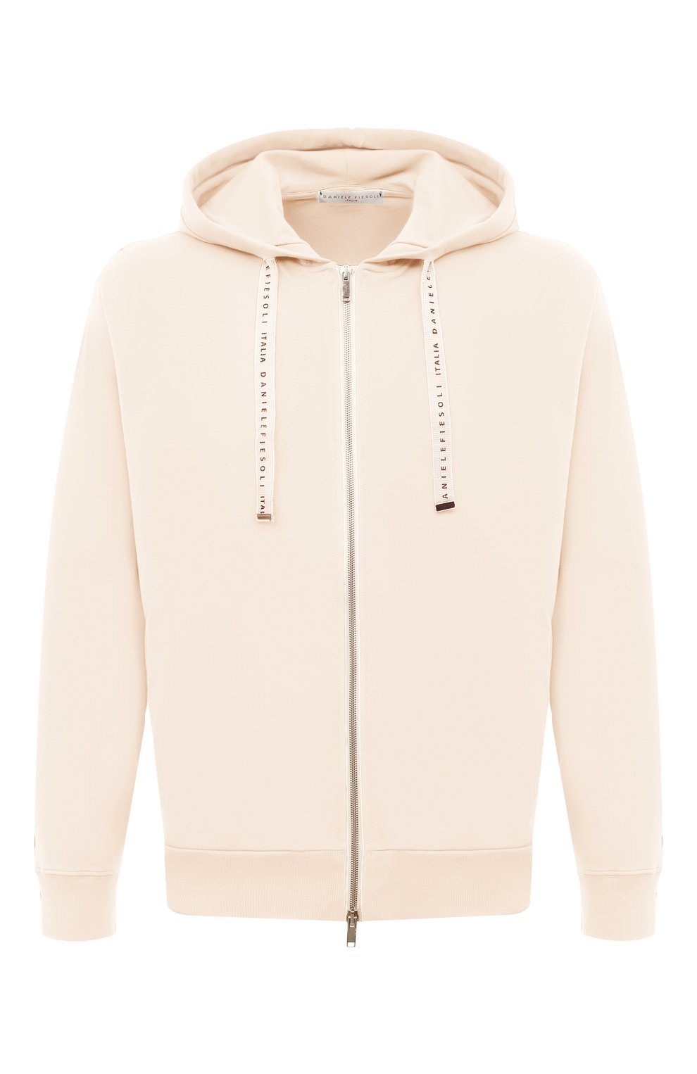 Мужской кремовый хлопковая толстовка DANIELE FIESOLI купить в интернет ...