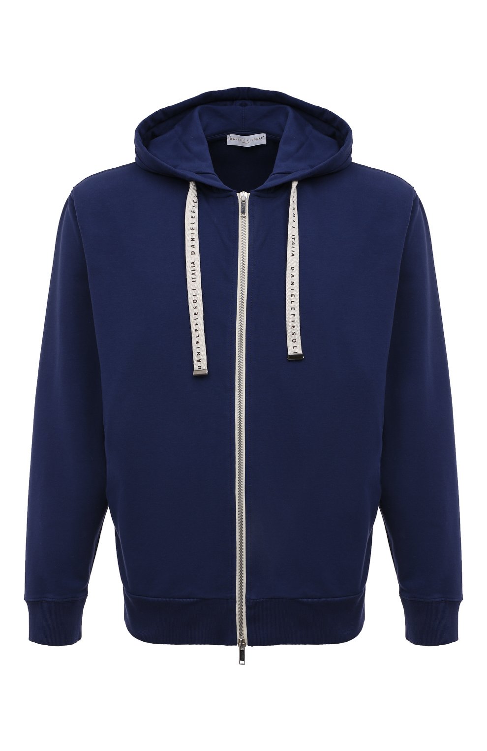 Мужской темно-синий хлопковая толстовка DANIELE FIESOLI купить в ...