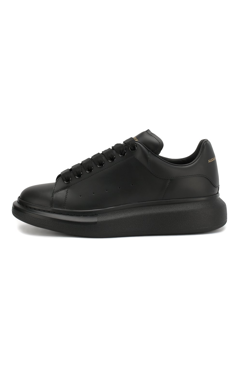 Мужские черные кожаные кеды oversized ALEXANDER MCQUEEN — купить в ...