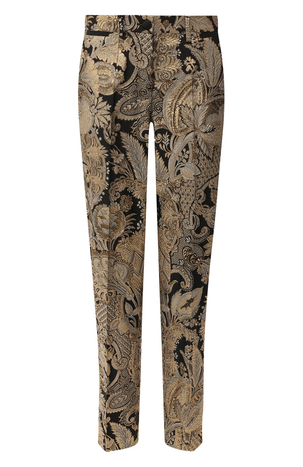 Женские золотые жаккардовые брюки DOLCE & GABBANA купить в интернет ...
